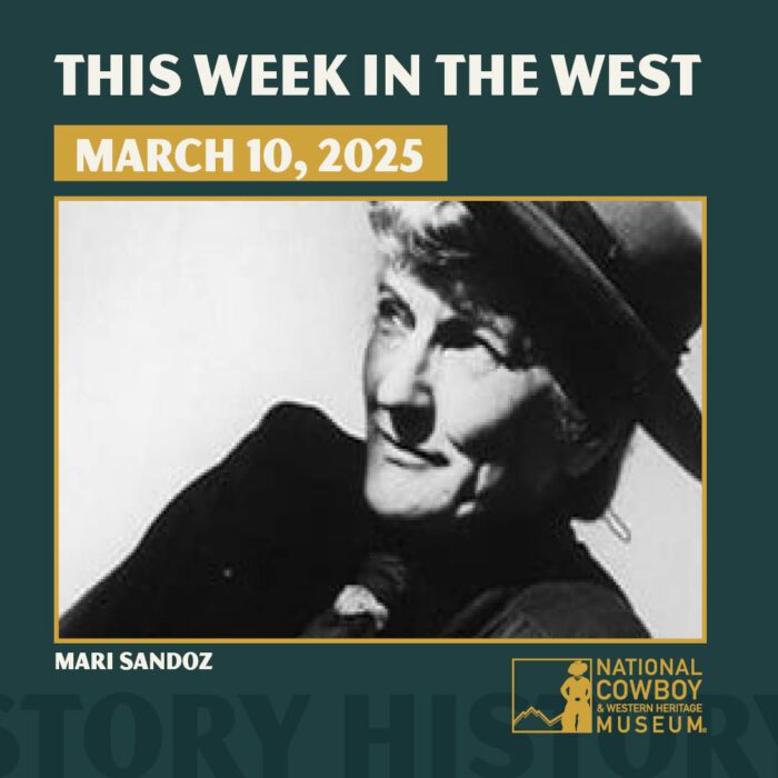 This Week in the West, Episode 19: Mari Sandoz - National Cowboy ...